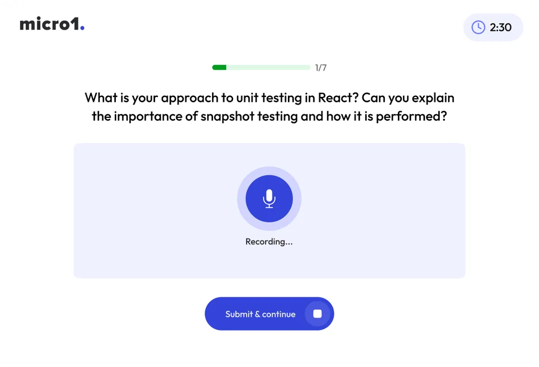 Prepare for your next interview | micro1